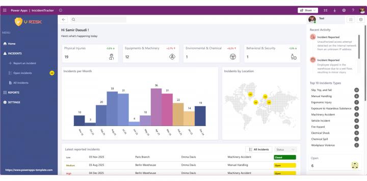 V Incident – Modern Incident Tracking PowerApps Template - Power Apps ...